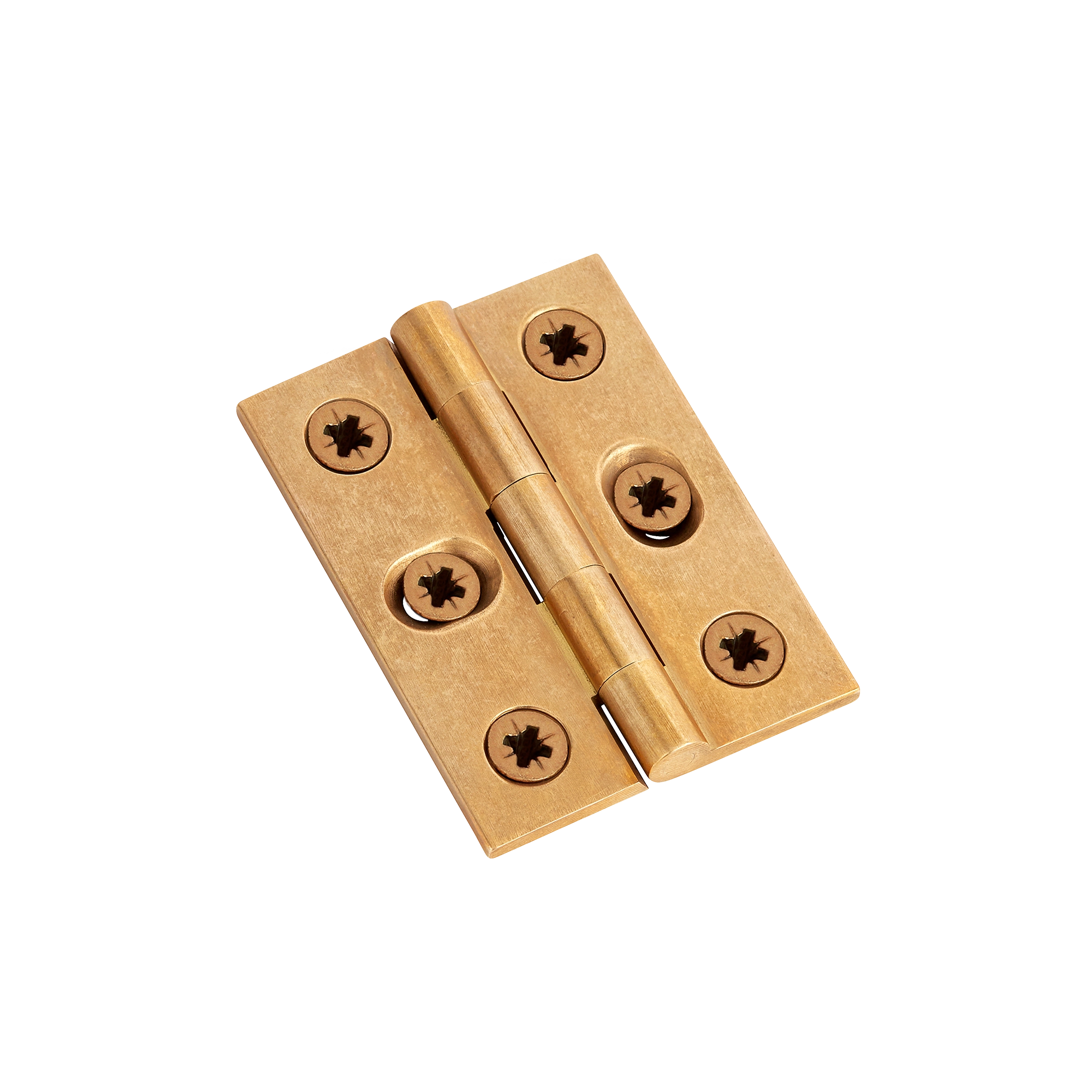 207 - 2 SLOT Solid Brass Broad Butt Hinge with Pozi Screws | Armac Martin