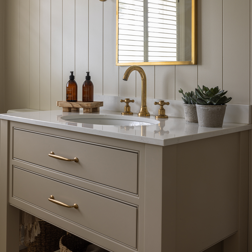 Bakes Solid Brass Cabinet Handle | Armac Martin