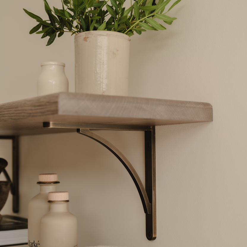 Handsworth Brass Shelf Bracket | Armac Martin