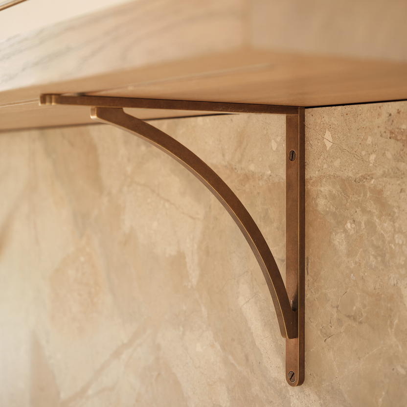 Handsworth Brass Shelf Bracket | Armac Martin