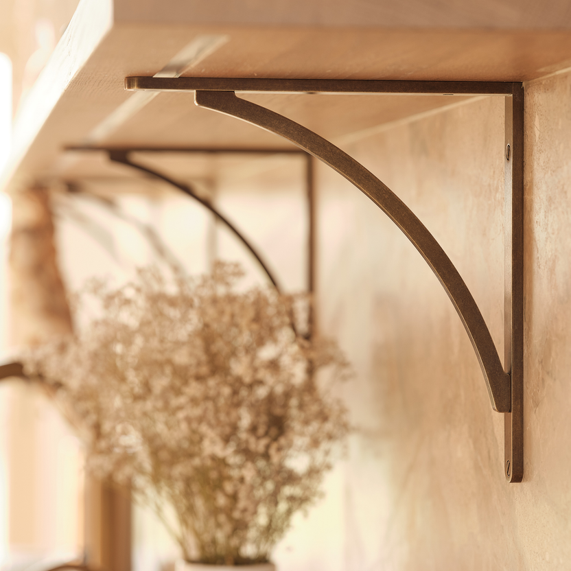 Handsworth Brass Shelf Bracket | Armac Martin